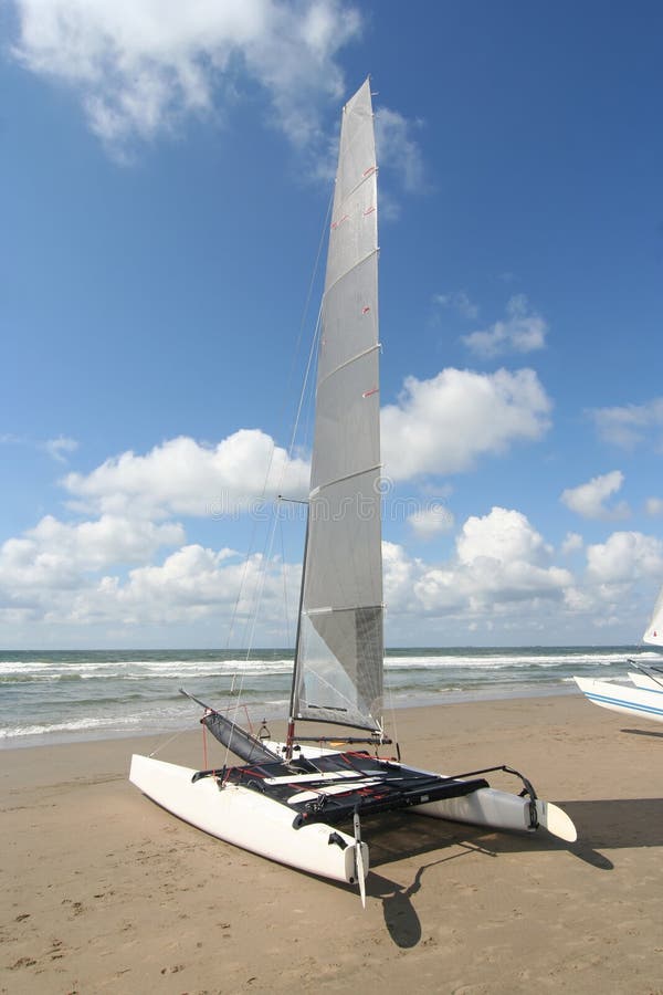 Catamaran on the Beach stock photo. Image of outdoor, water - 5806986