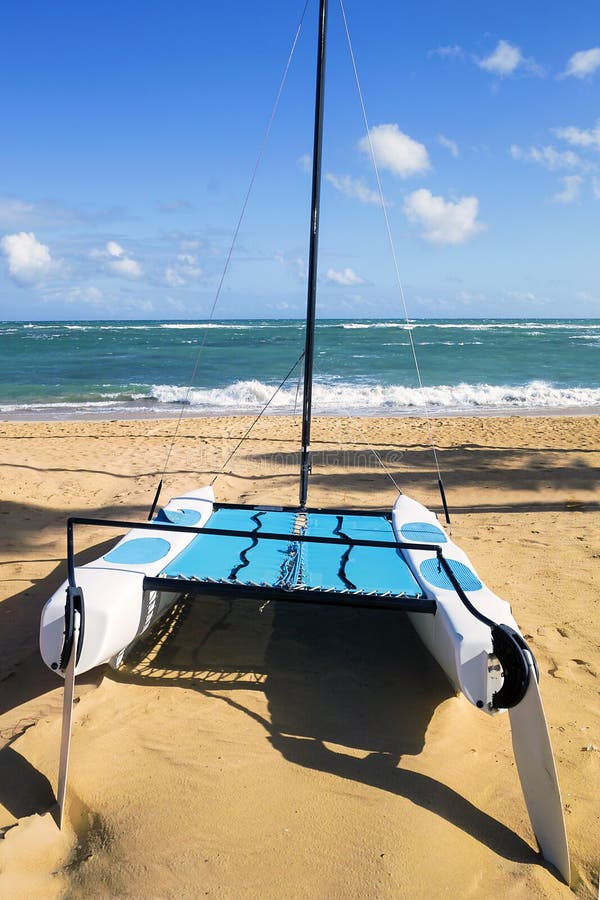 Catamaran on the beach stock image. Image of latin, cuban - 32195921