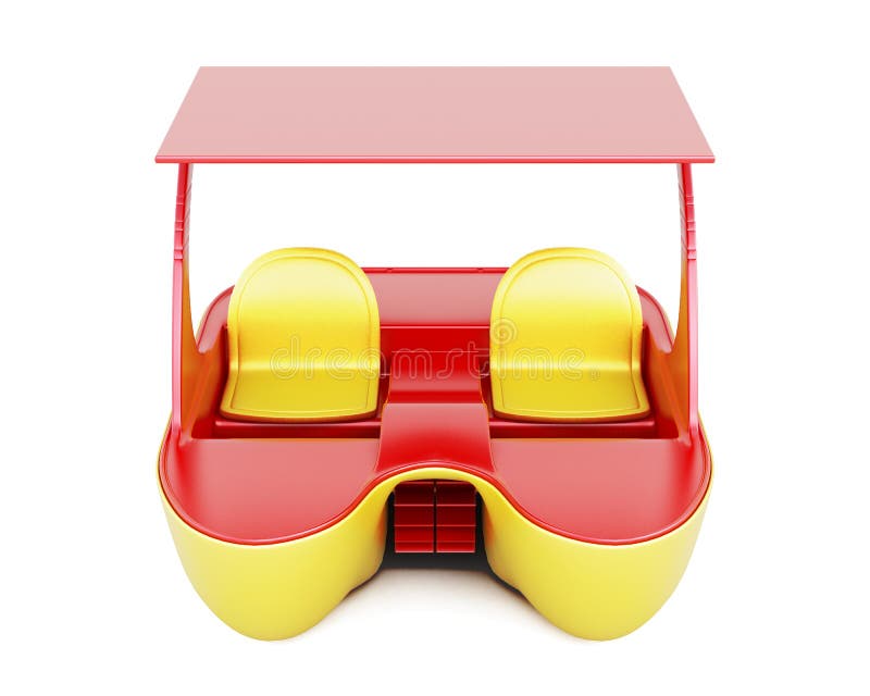 Catamaran Front View Isolated on White Background. 3d Rendering Stock ...