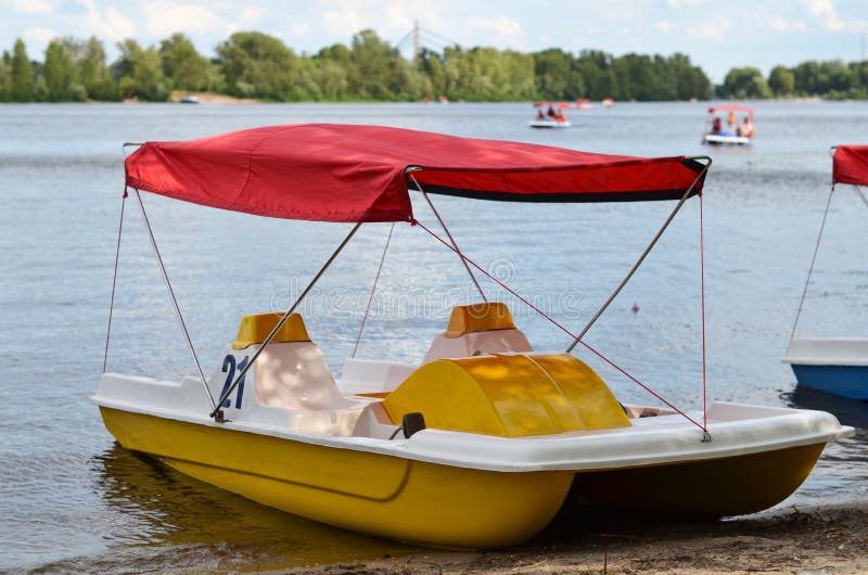 Catamaran on river stock image. Image of leisure, lovers - 96775771