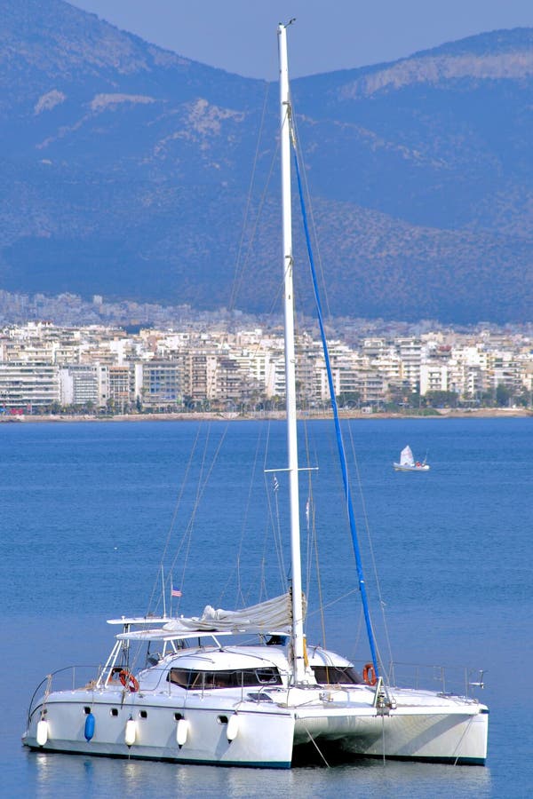 Catamaran ship stock image. Image of holiday, travel - 13179263