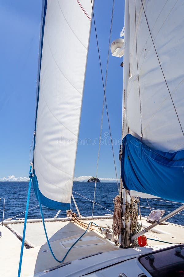 Catamaran stock photo. Image of shore, island, explore - 114221930