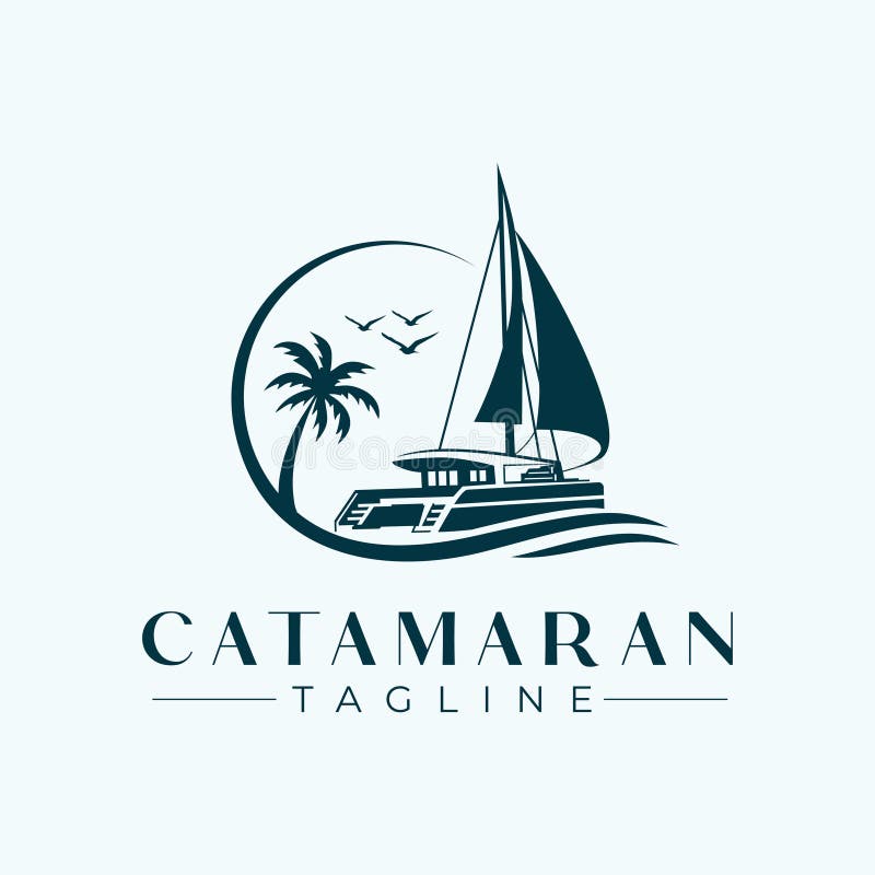 Catamaran Logo Stock Illustrations – 128 Catamaran Logo Stock ...