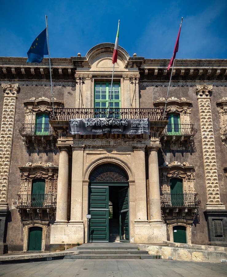 The Benedictine Monastery, Catania Editorial Stock Photo - Image of ...