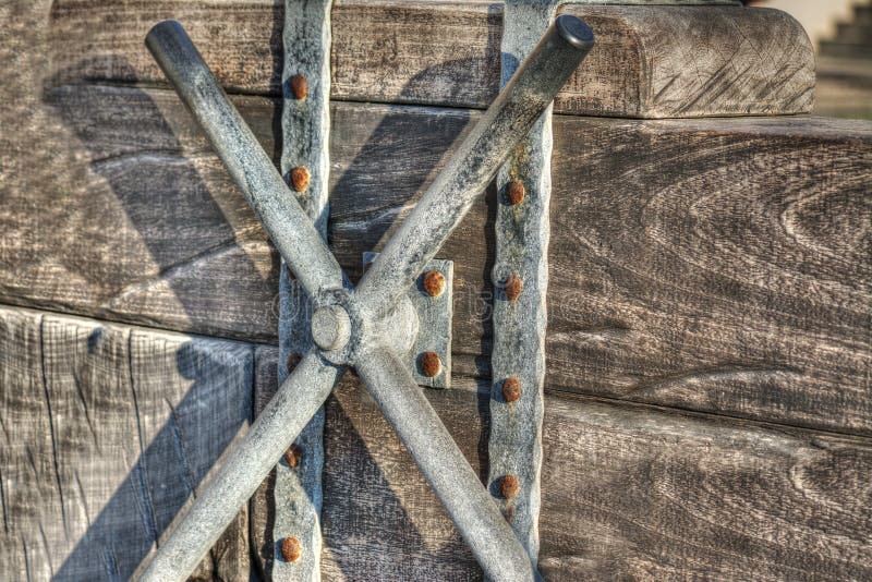 Catapult handle stock image. Image of detail, medieval - 45413807
