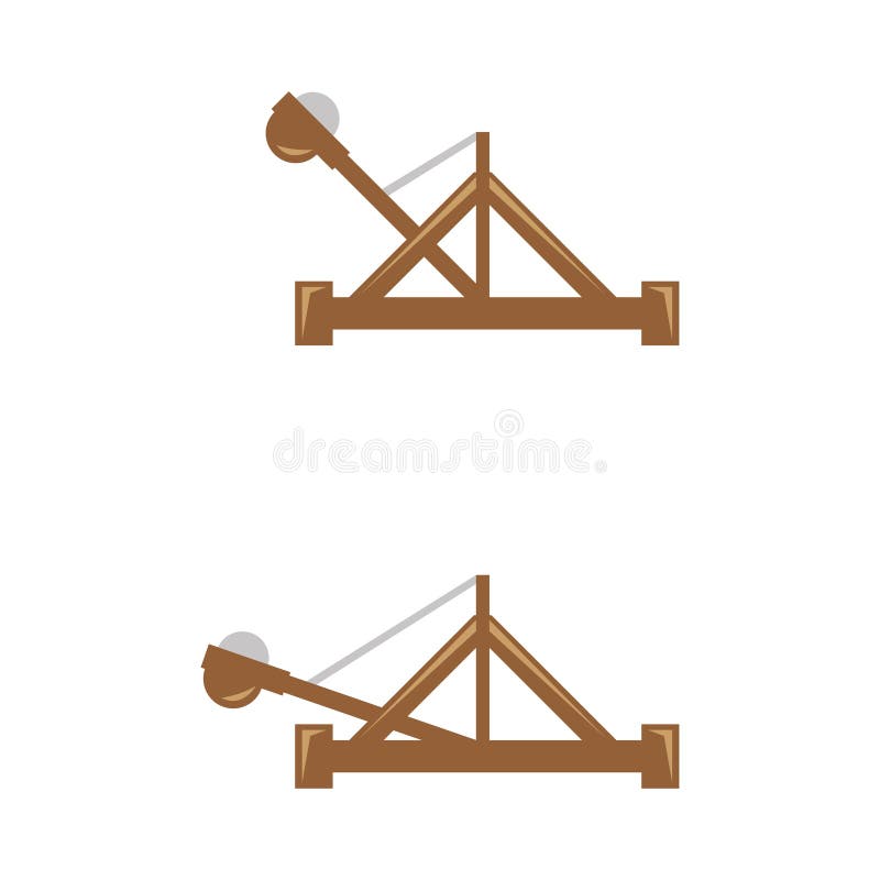 Catapult 7 stock illustration. Illustration of vector - 375656394