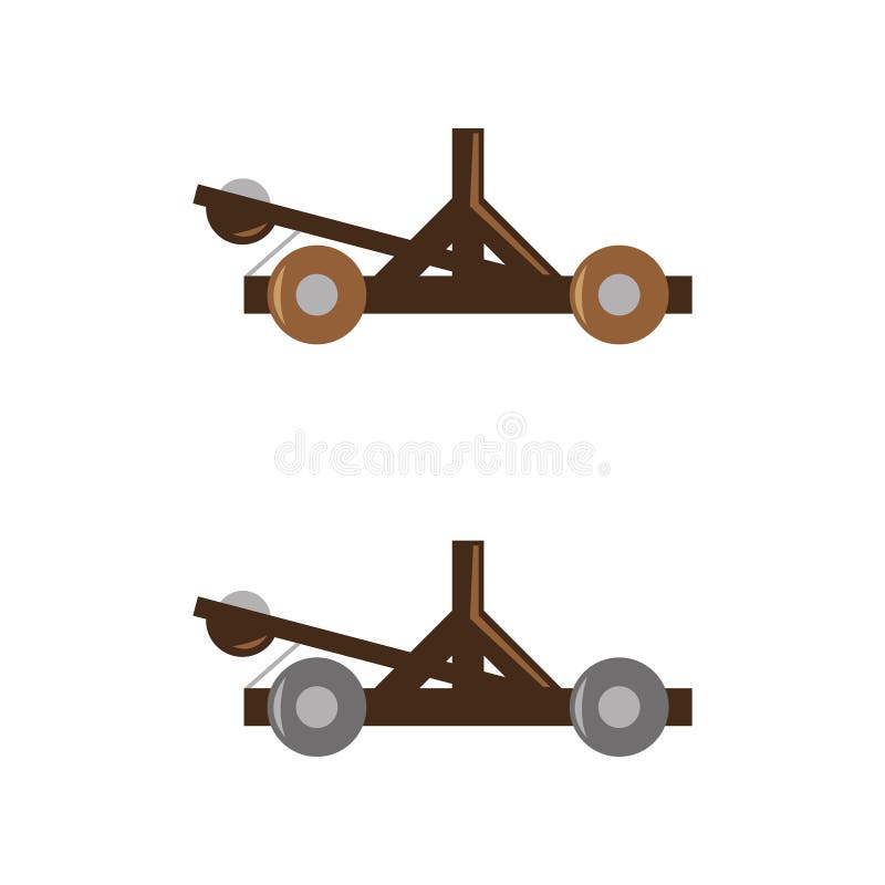 Catapulta 9 ilustración del vector. Ilustración de catapulta - 375656351