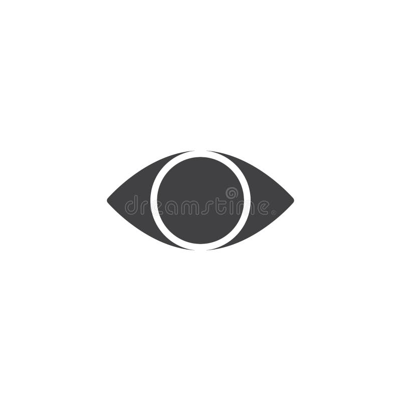 Cataract eye vector icon stock vector. Illustration of retina - 129306455