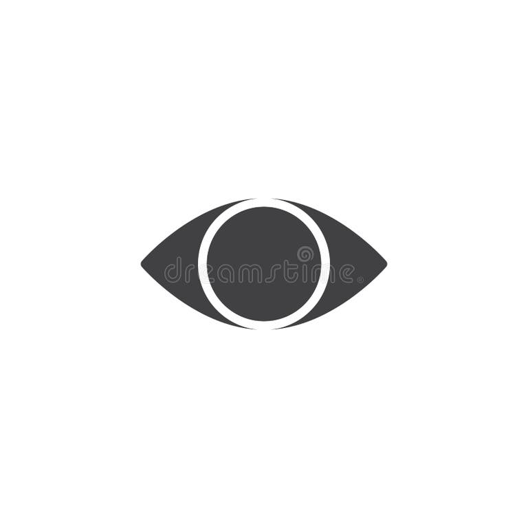 Cataract eye vector icon stock vector. Illustration of retina - 129306455