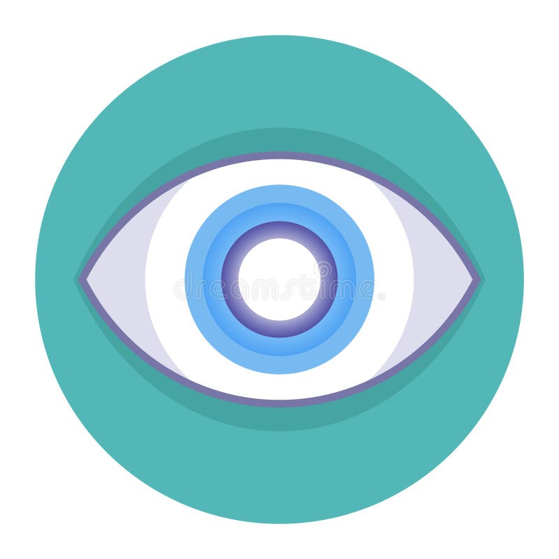 Cataract Icon on Human Eye. Stock Vector - Illustration of correction ...