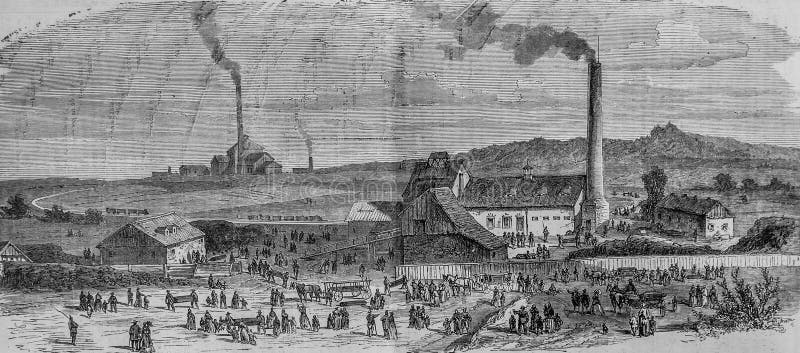 Editor Michele Levy 1869 stock illustration. Illustration of historical ...