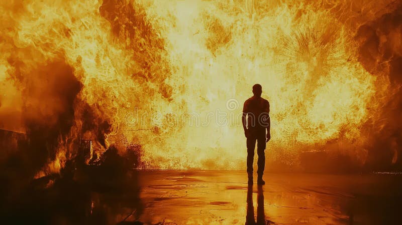 Catastrophic Fire Explosion Unleashes Chaos in Urban Setting Cinematic ...