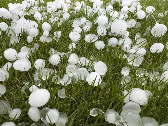 Catastrophic Hail Storm in Summer Stock Photo - Image of severe, large ...