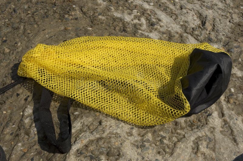 Catch Bag stock image. Image of carry, catch, yellow, gear - 19717