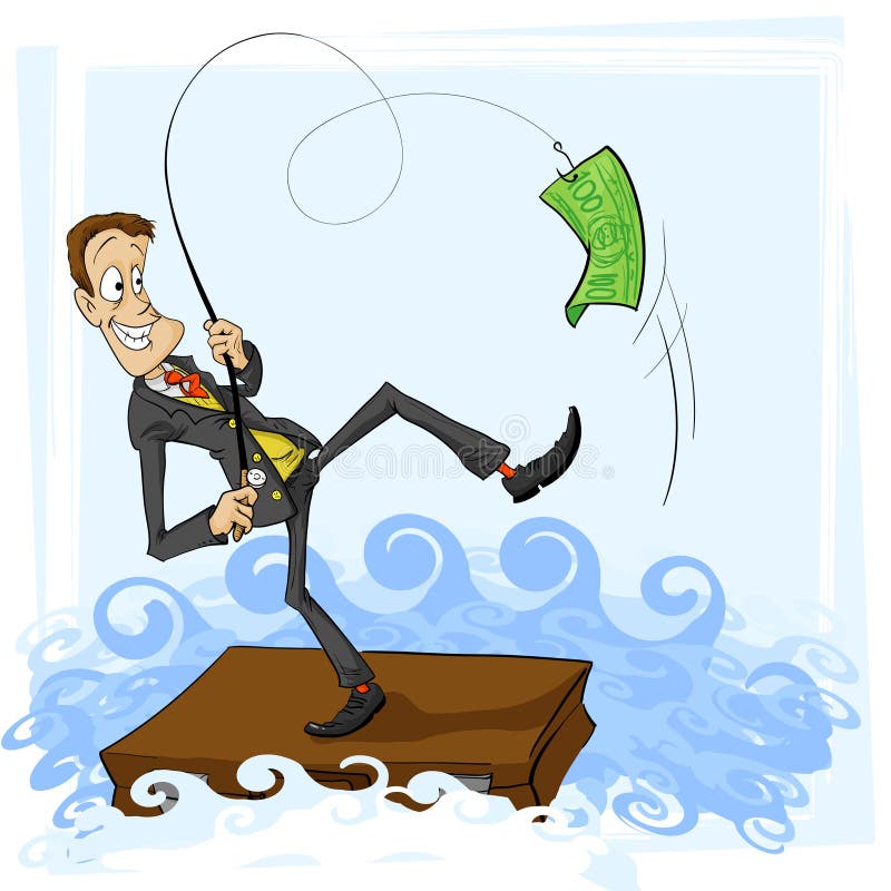 A catch is Businessman stock vector. Illustration of struggle - 20523591