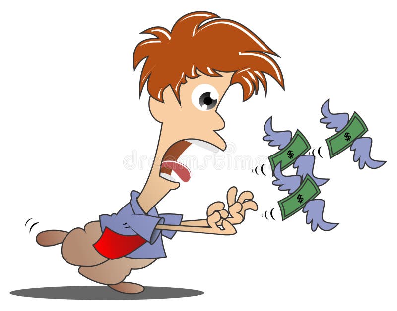 Catch money stock illustration. Illustration of businessman - 24690843