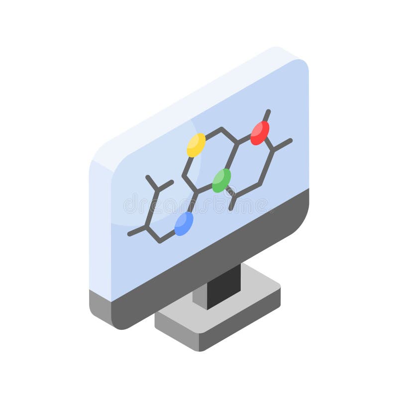 Catch a Sight at this Beautifully Designed Isometric Icon of Molecular ...