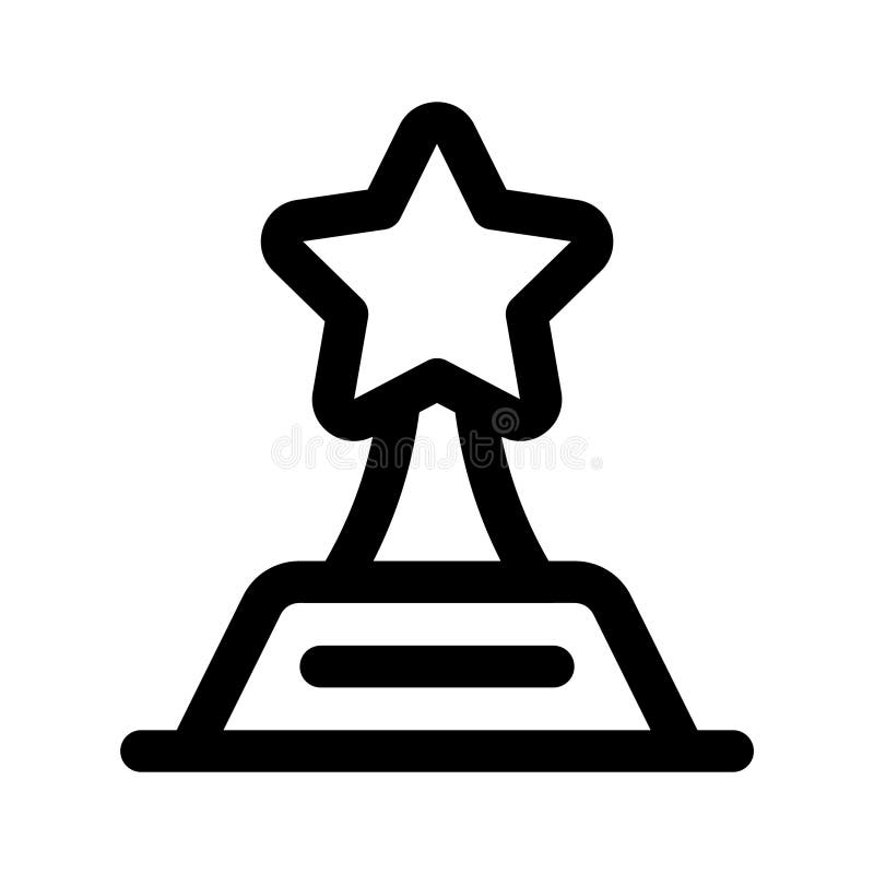 Catch a Sight of this Cute Trophy, Premium Icon of Star Trophy Stock ...