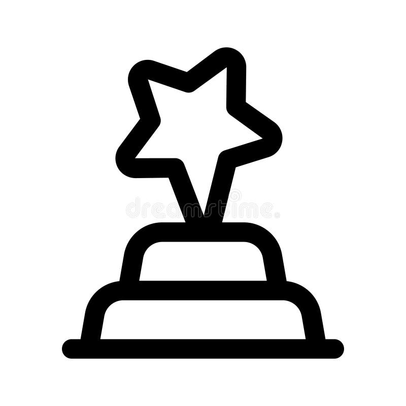 Catch a Sight of this Cute Trophy, Premium Icon of Star Trophy Stock ...