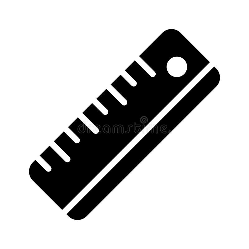 Catch a Sight of Ruler Icon Designed in Glyph Style Stock Vector ...