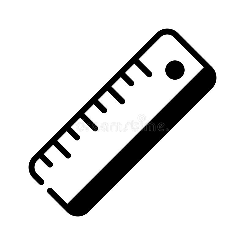 Catch a Sight of Ruler Icon Designed in Glyph Style Stock Vector ...