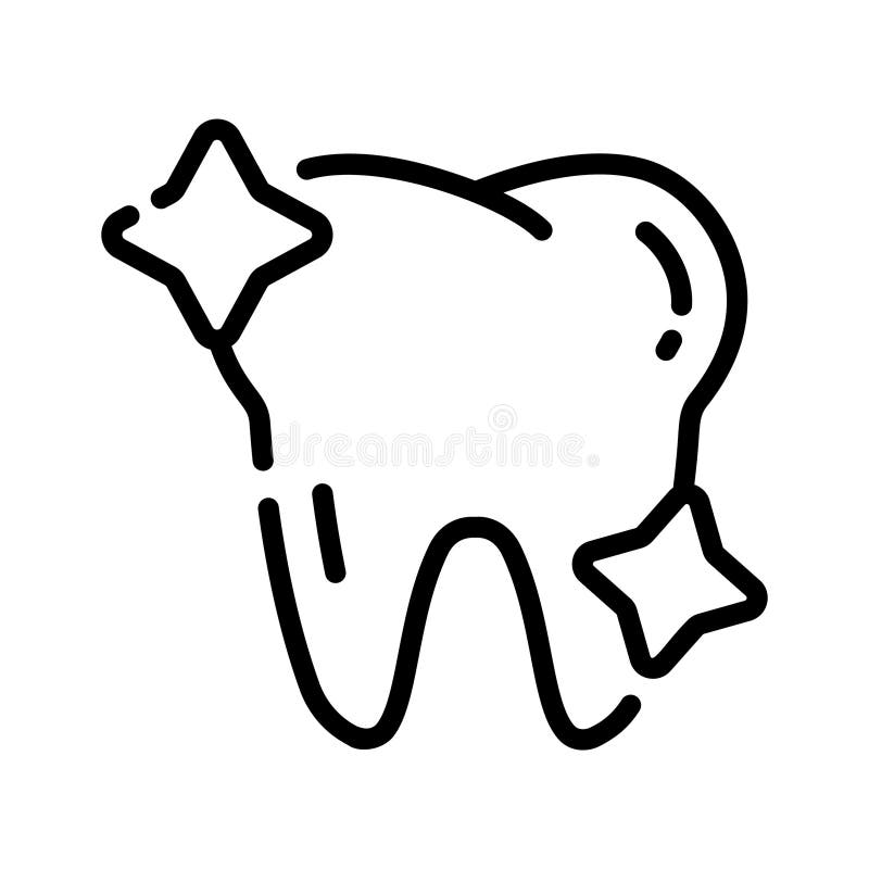 Clean tooth 3D icon stock illustration. Illustration of bright - 357503646