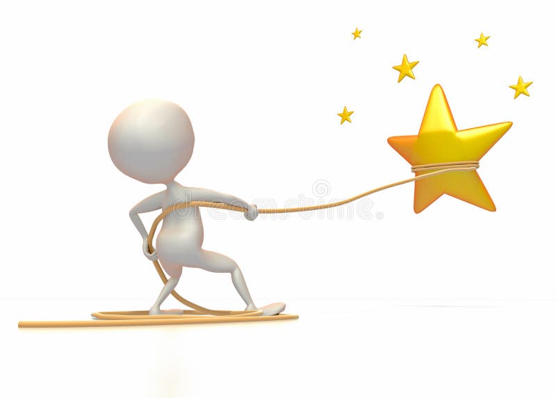 Catch a Star stock illustration. Illustration of concept - 8914760