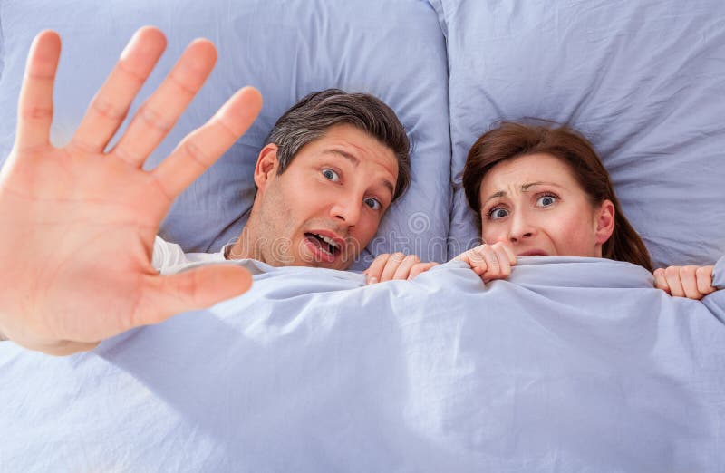 Catch Unprepared in Situation Stock Photo - Image of caucasian, bedroom ...