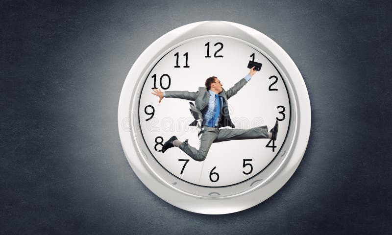 Catch up with time stock image. Image of caucasian, businessman - 63599547