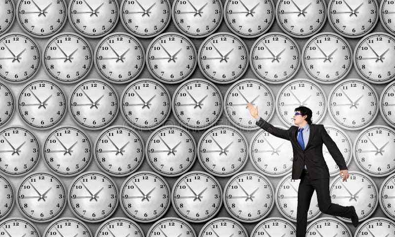 Catch up with time stock image. Image of jump, office - 63704033