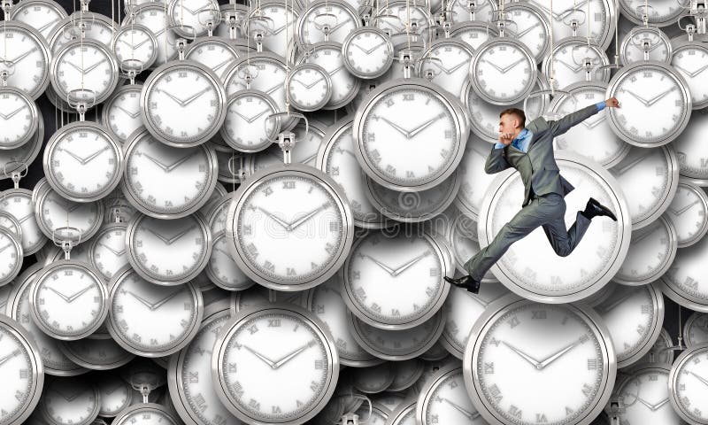 Catch up with time stock image. Image of formal, employee - 63784305