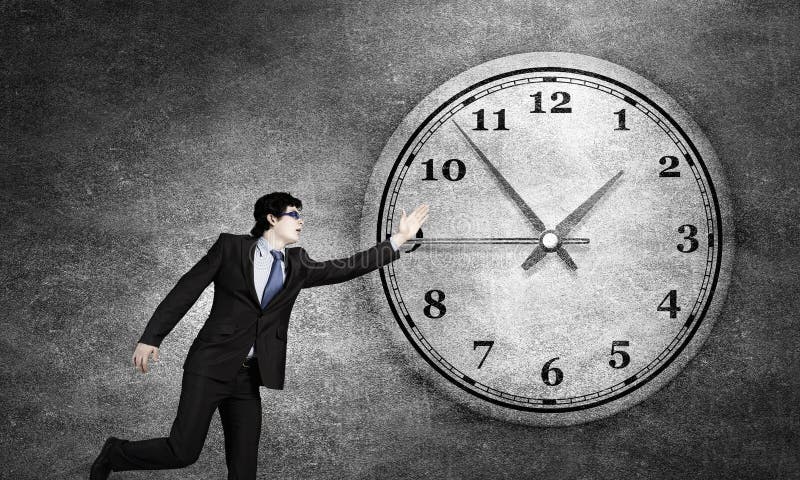 Catch up with time stock photo. Image of manager, late - 63853878