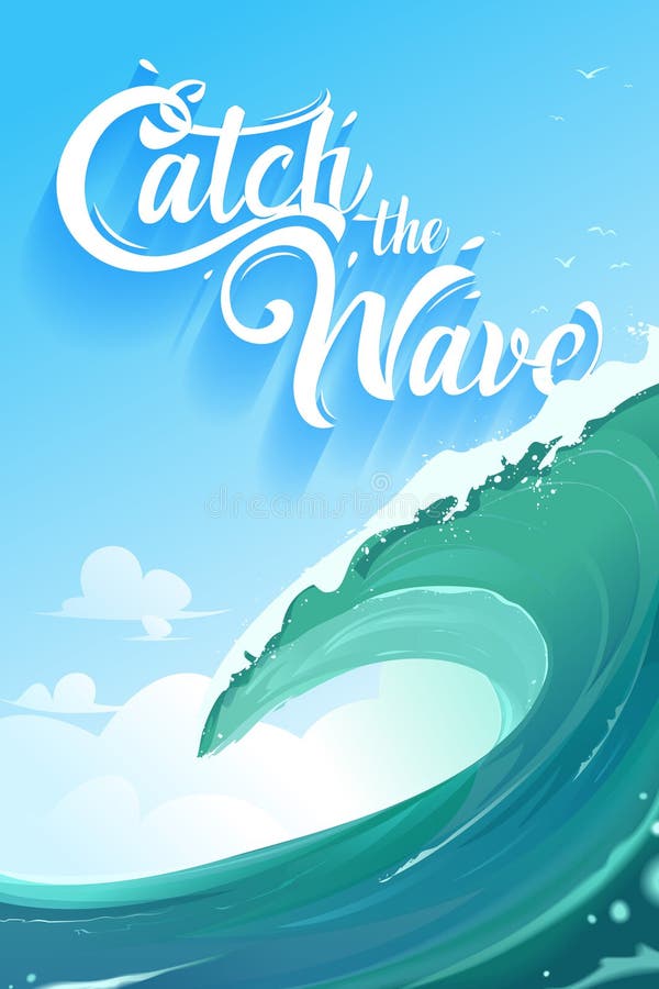 Wave Lettering Stock Illustrations – 21,157 Wave Lettering Stock ...