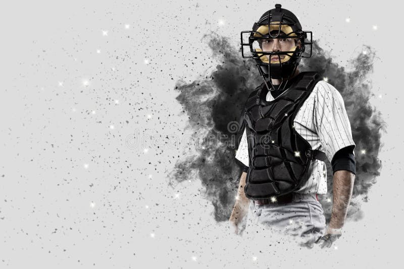 Catcher Baseball Player stock image. Image of batting - 39839091