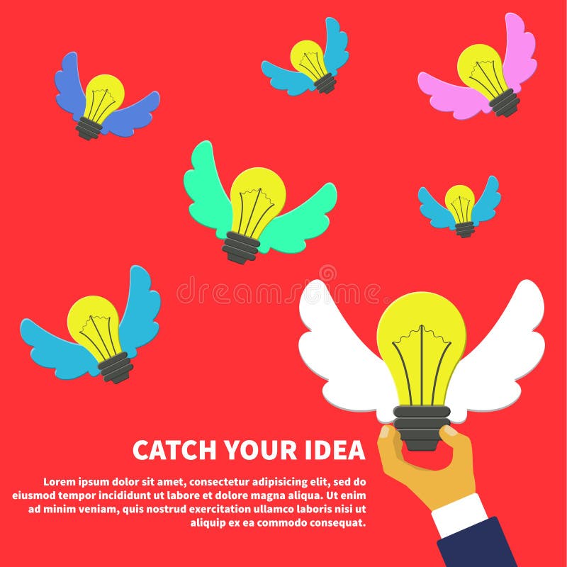 CatchIdea stock vector. Illustration of brand, marketing - 48224073