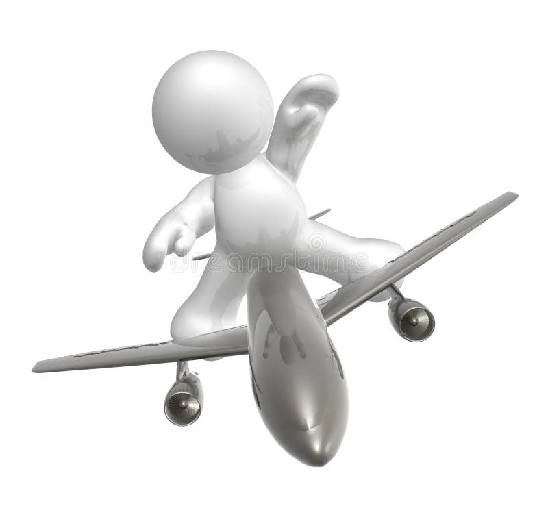 Catching Plane Isolated White Stock Illustrations – 20 Catching Plane ...