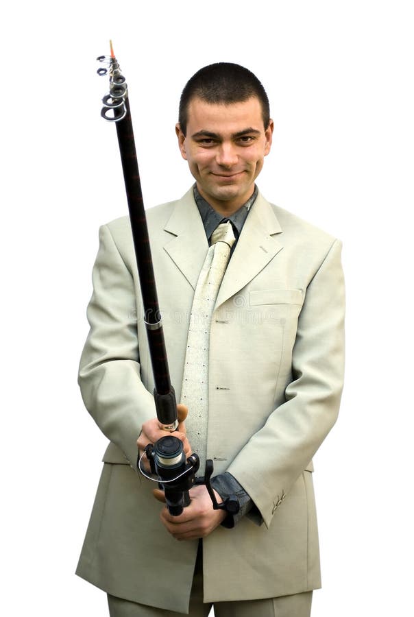 Catching Customers with Hook Stock Photo - Image of caucasian, creative ...