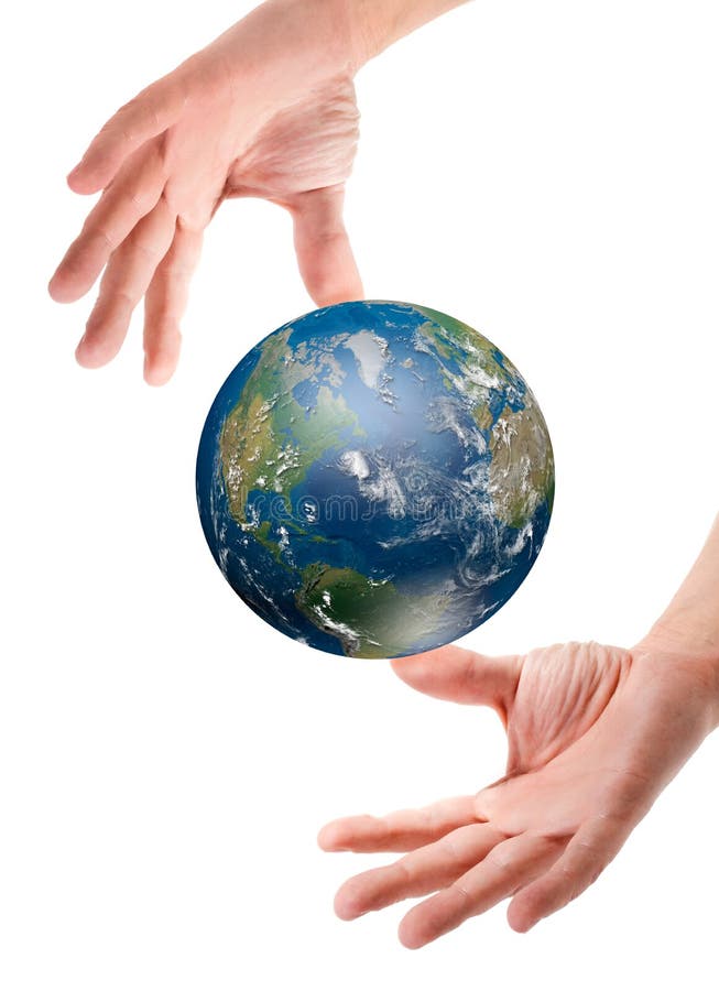 Hands catching earth stock photo. Image of future, conceptual - 19557728