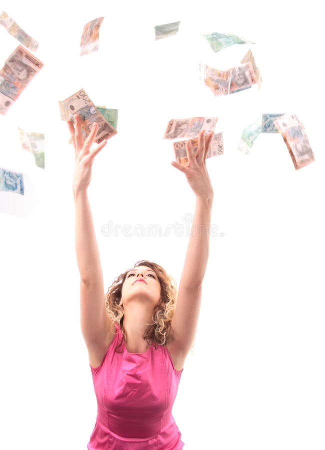 Catching money stock photo. Image of dinnars, fantasy - 8548592