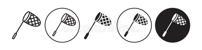 Catching Net Icon Vector Set Collection for Web Stock Vector ...