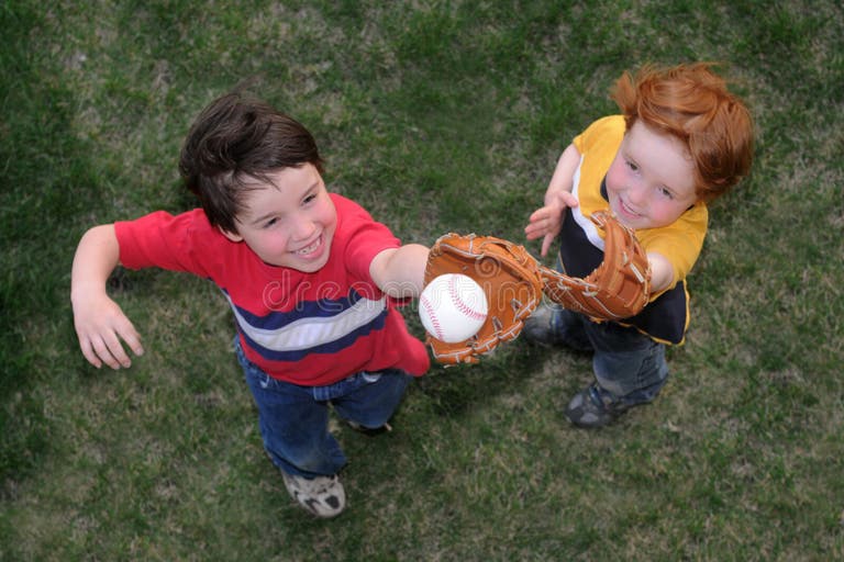 Catching a Pop Fly stock image. Image of glove, stretching - 13997921