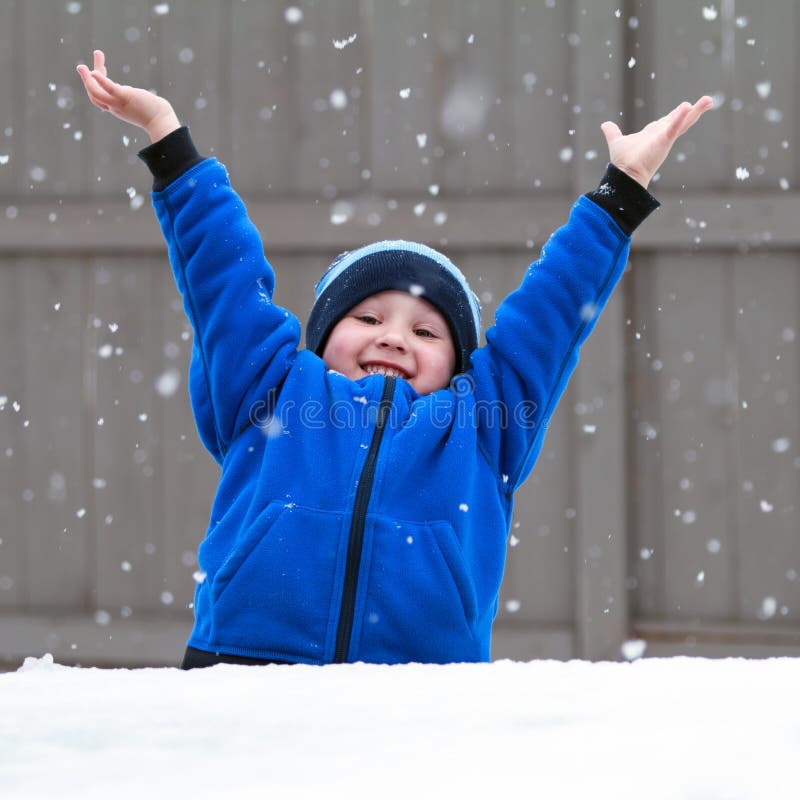 Catching snowflakes stock image. Image of mood, beautiful - 17255973