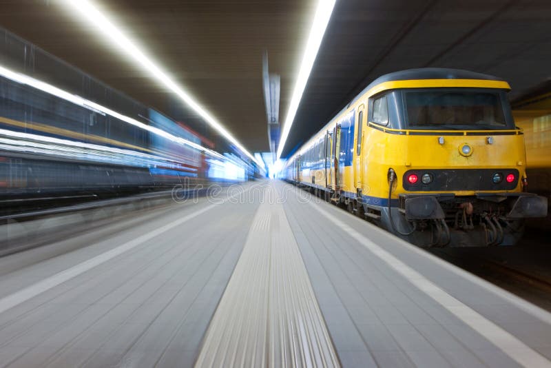 Catching a train stock image. Image of catching, perspective - 12450223