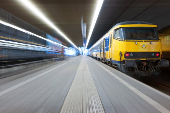 Catching a train stock image. Image of catching, perspective - 12450223