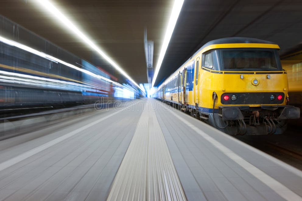 Catching a train stock image. Image of catching, perspective - 12450223