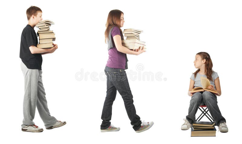 School homework stock photo. Image of reading, desk, pencil - 3599338