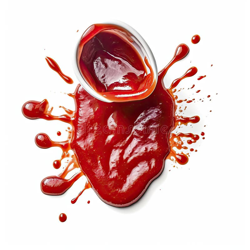 A catchup splash stock photo. Illustration of isolated - 279605366