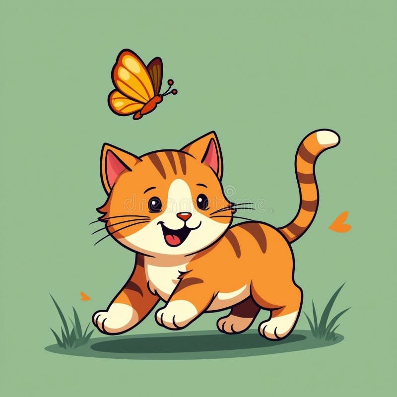 Cate Cartoon Character,image of Cartoon Cat Character Stock ...