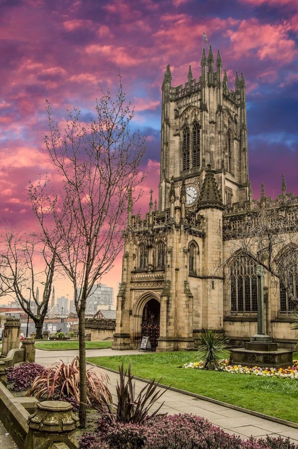 Catedral De Manchester, Manchester, Inglaterra Imagem de Stock ...