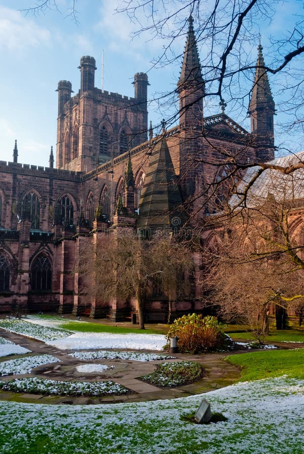 Catedral De Chester, Inglaterra Foto de archivo - Imagen de cortina ...